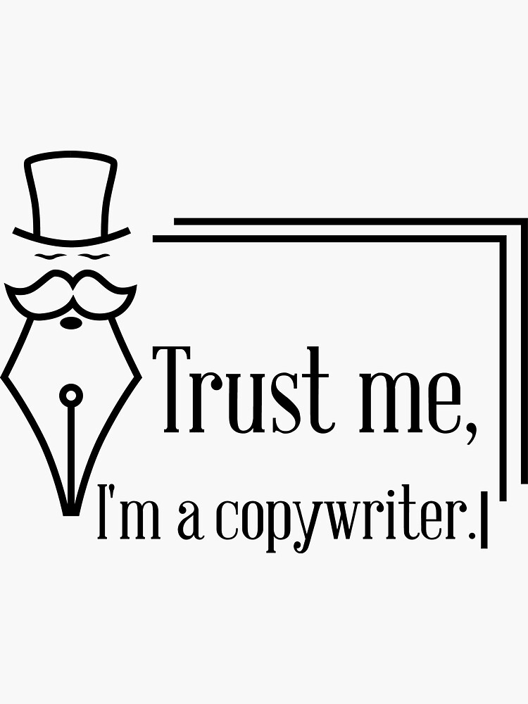 "Copywriter branding" Sticker for Sale by ProTouch | Redbubble
