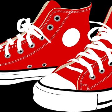 "Converse Red" Sticker for Sale by new-yawn | Redbubble