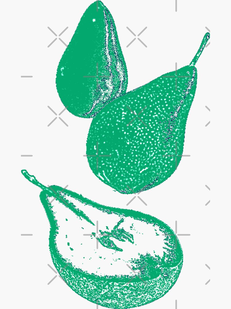 "Pears" Sticker for Sale by Maxwell-Alex | Redbubble