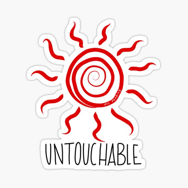 "Tessa's Sun (Untouchable Included)" Sticker for Sale by mcpending ...