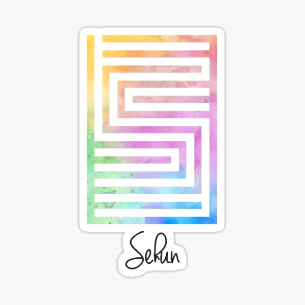 "SEHUN OVERDOSE" Sticker by KatkaTekel | Redbubble