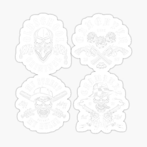 " Skull sticker set" Sticker by NiveKrish | Redbubble