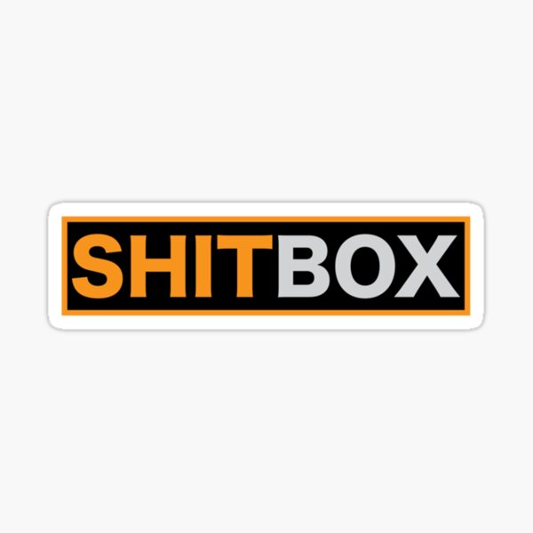 "Shitbox " Sticker for Sale by AlexoxoStudio | Redbubble