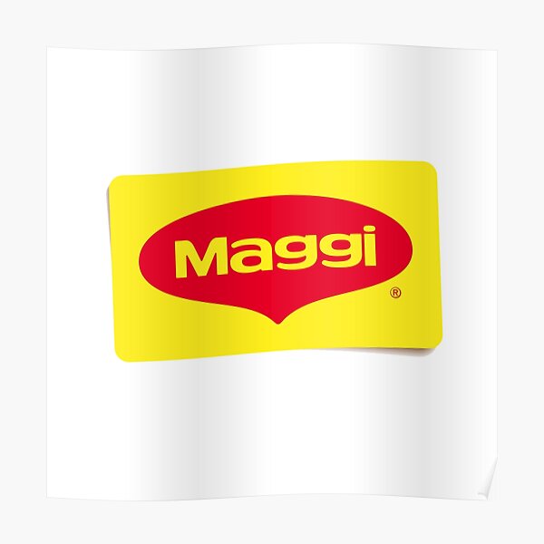 "Maggi logo" Poster for Sale by ikunoqani | Redbubble