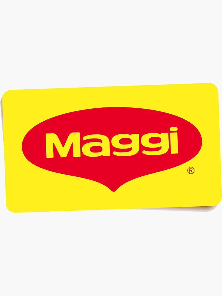 "Maggi logo" Sticker for Sale by ikunoqani | Redbubble