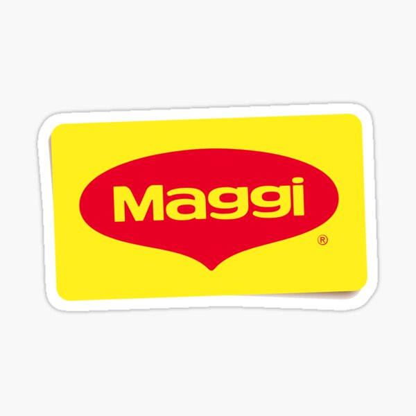 "Maggi logo" Sticker for Sale by ikunoqani | Redbubble