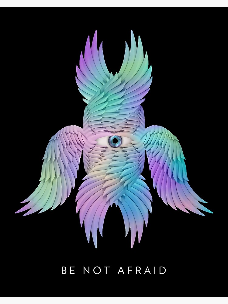 "BE NOT AFRAID | Iridescent Rainbow Seraph | Biblically Accurate Angel ...
