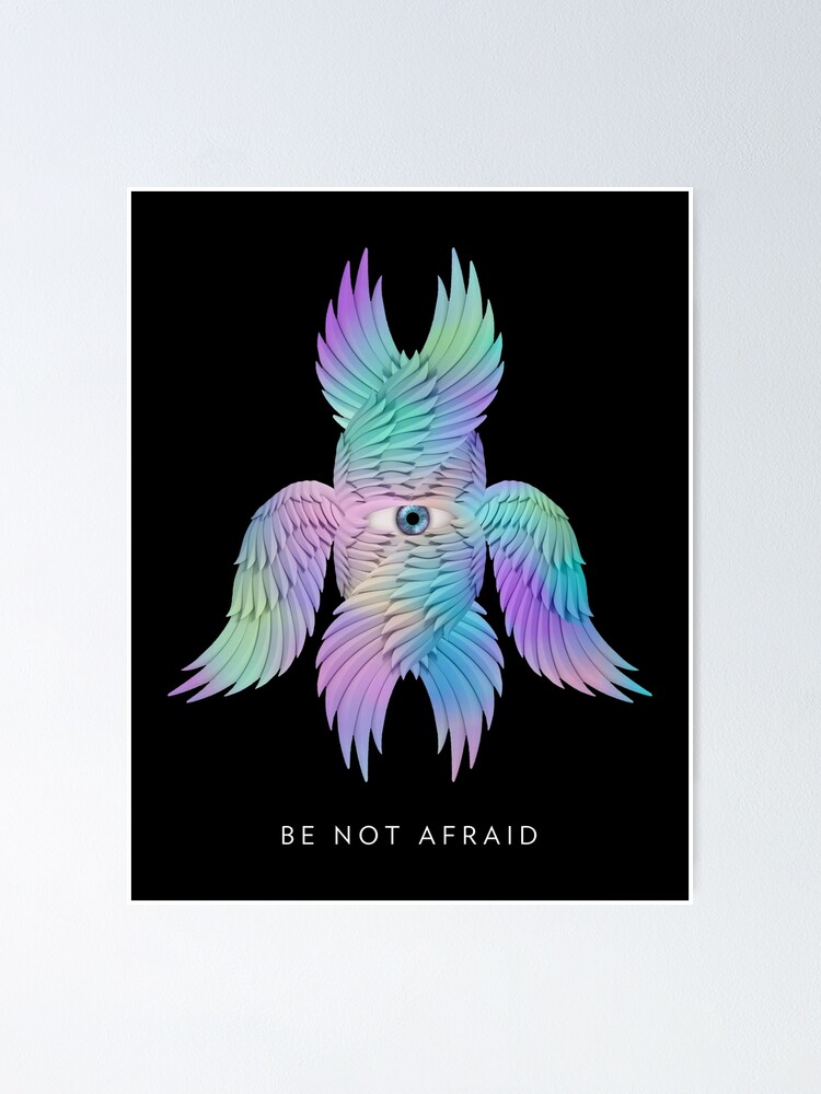 "BE NOT AFRAID | Iridescent Rainbow Seraph | Biblically Accurate Angel ...