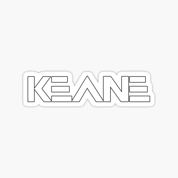 "Keane" Sticker for Sale by cholarlyyoung | Redbubble