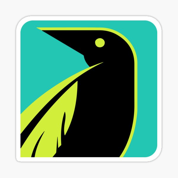 "Emerald Raven Symbol" Sticker for Sale by -Panda-Monium- | Redbubble