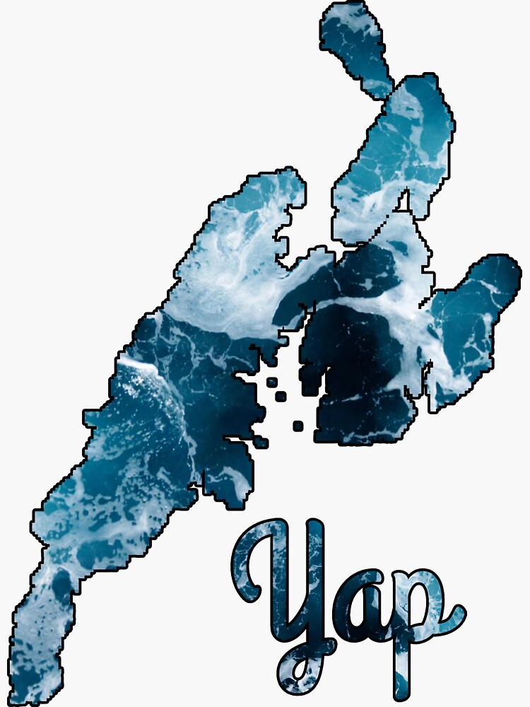 "Yap is an island" Sticker for Sale by MCD-Art | Redbubble