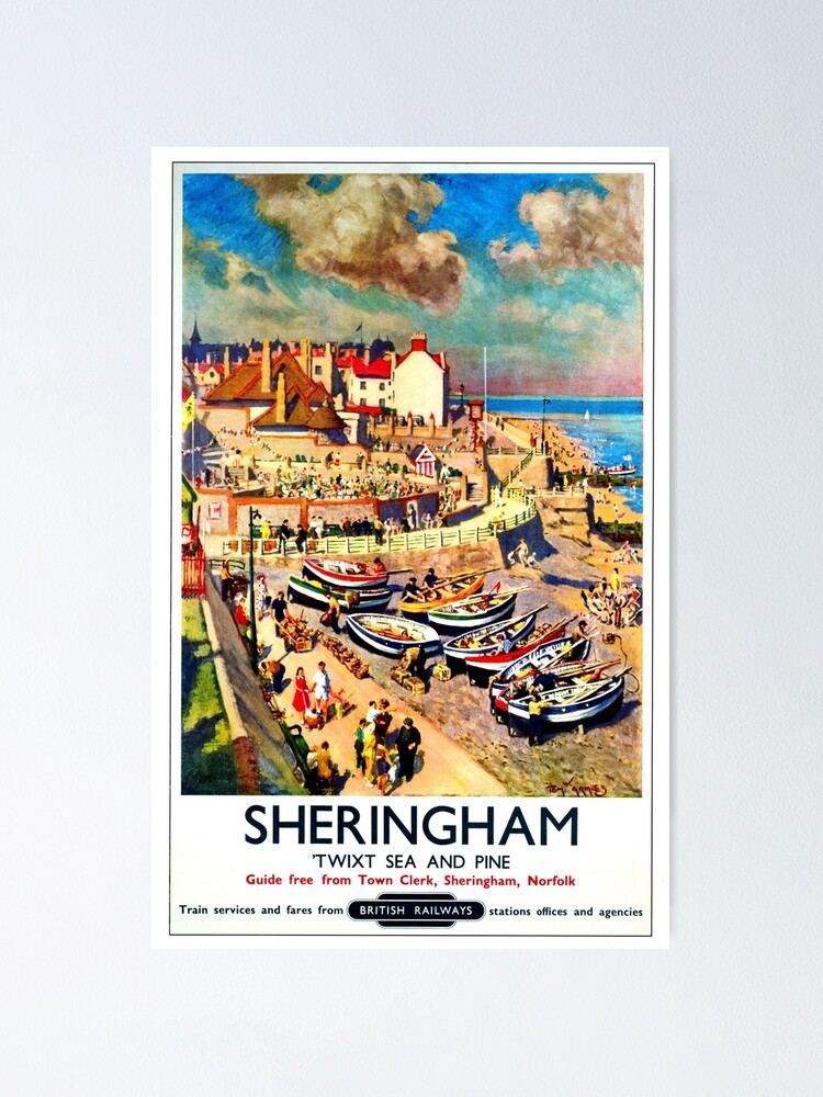 "Vintage British Railways travel poster for Sheringham" Poster for Sale ...