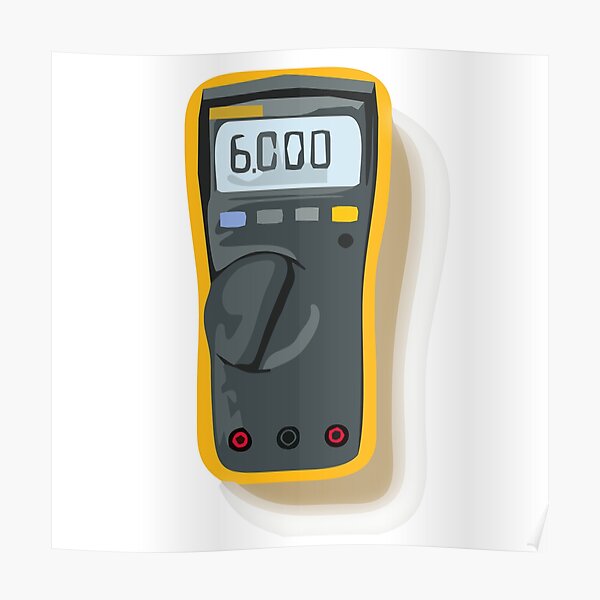 "Electrical measurement multimeter" Poster for Sale by EngineersArt ...