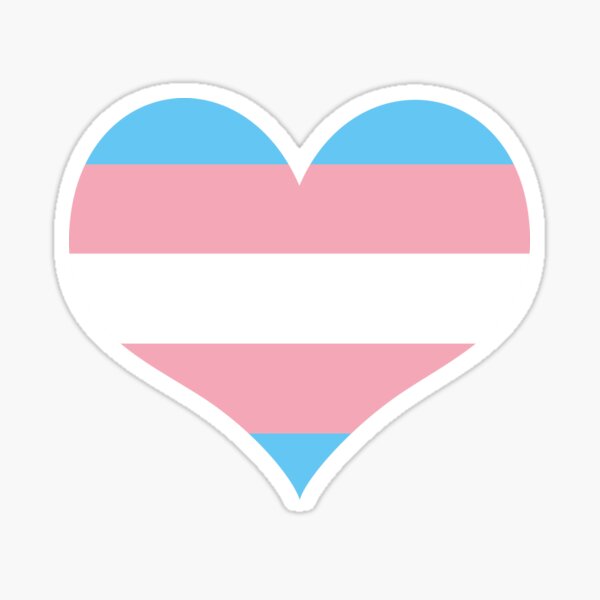 "Trans heart" Sticker by selmasdesign | Redbubble