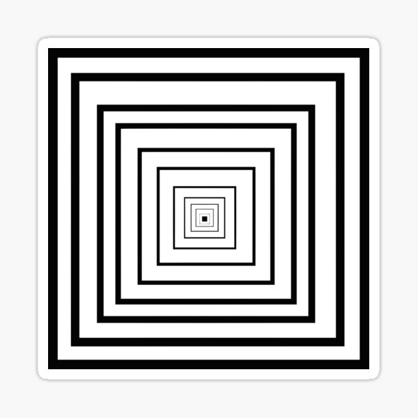 "Square Pattern: Inspirational Patterns" Sticker by Dionisio2020 ...