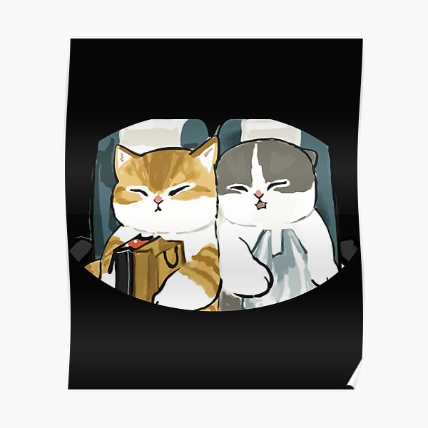 "mofu sand 003 cute cat kitty meeeeow " Poster by ChairToSparee | Redbubble