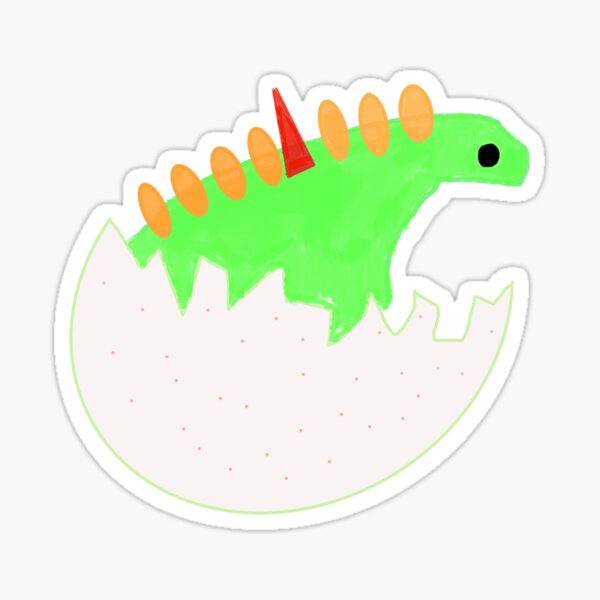 Pegatina «Apple (es un stegadocus (un stegodocus es una mezcla de ...