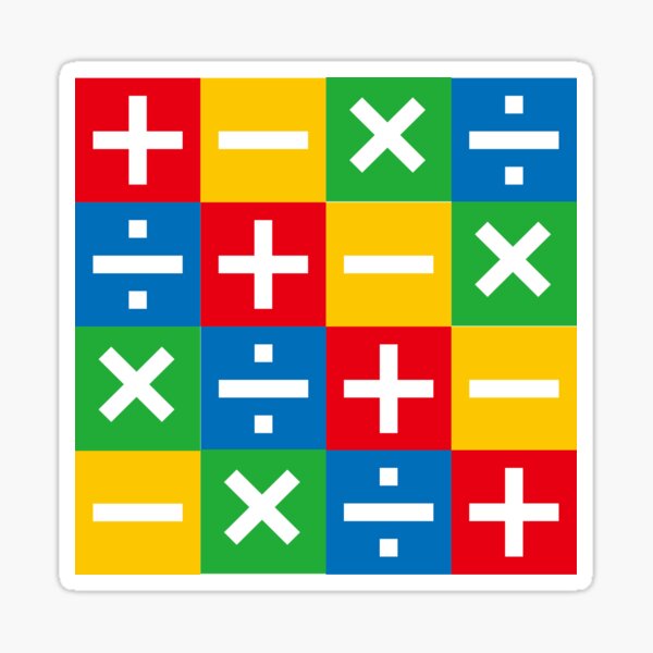 "Mathematical Symbol" Sticker for Sale by WONDERSTAND | Redbubble