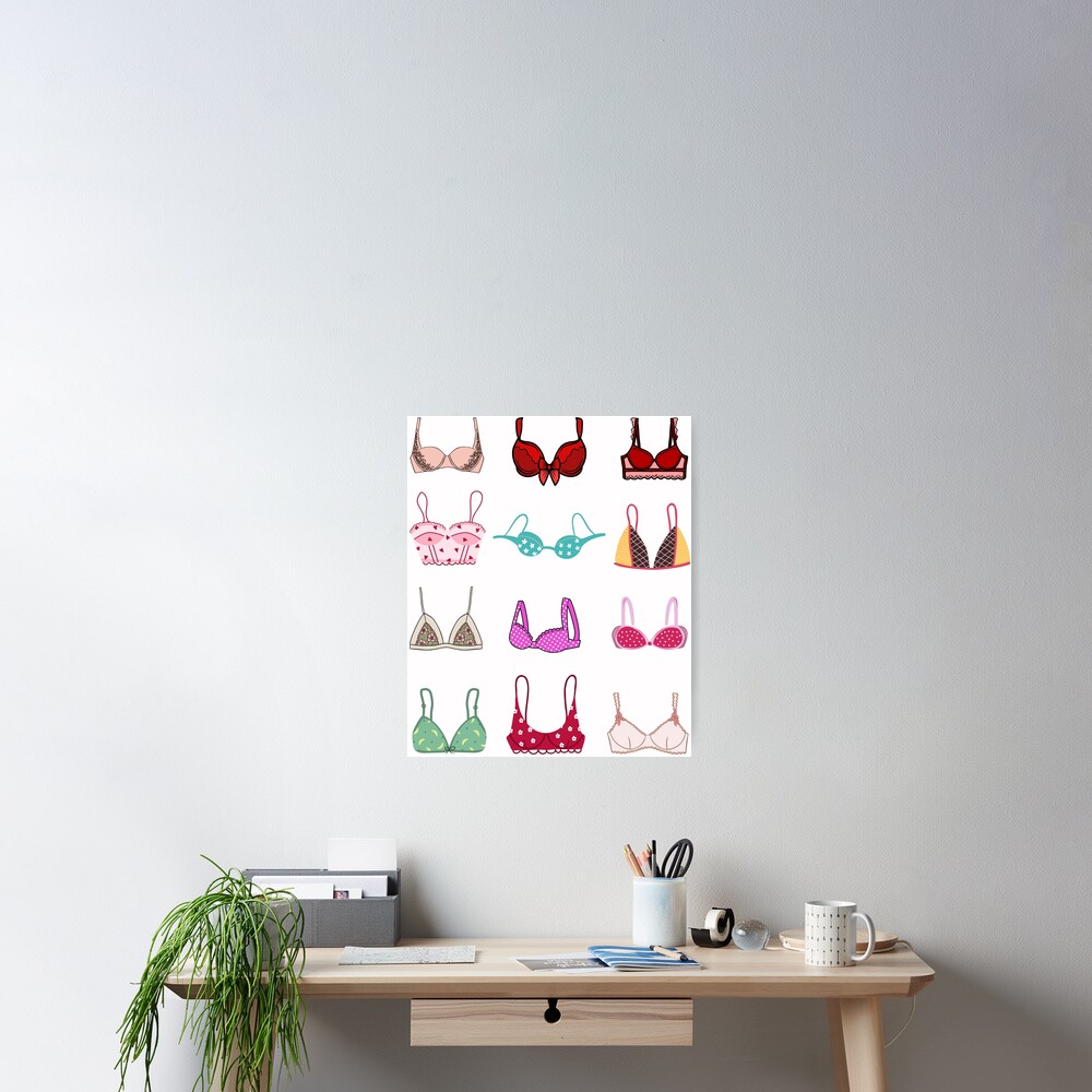 "Bra sticker pack " Poster by SkiniB | Redbubble
