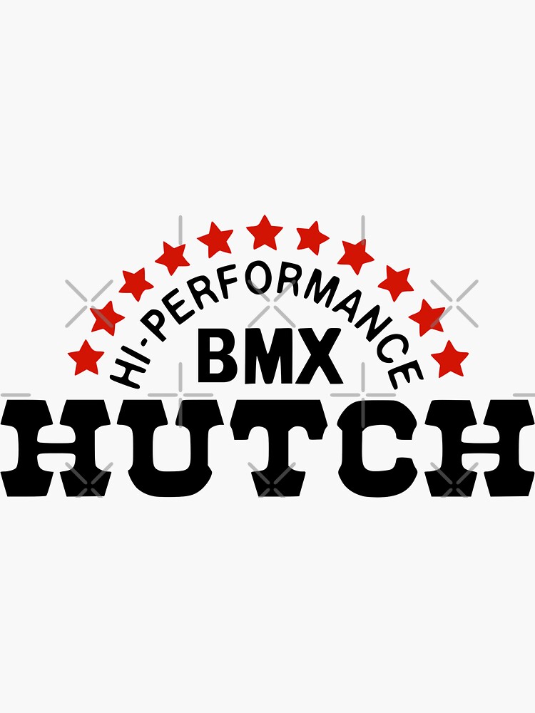 "Hutch vintage BMX logo" Sticker by Artyssytb | Redbubble