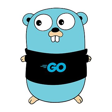 "Gopher - Golang Mascot in a black hoodie" Sticker for Sale by ...
