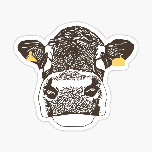 Cow Stickers | Redbubble