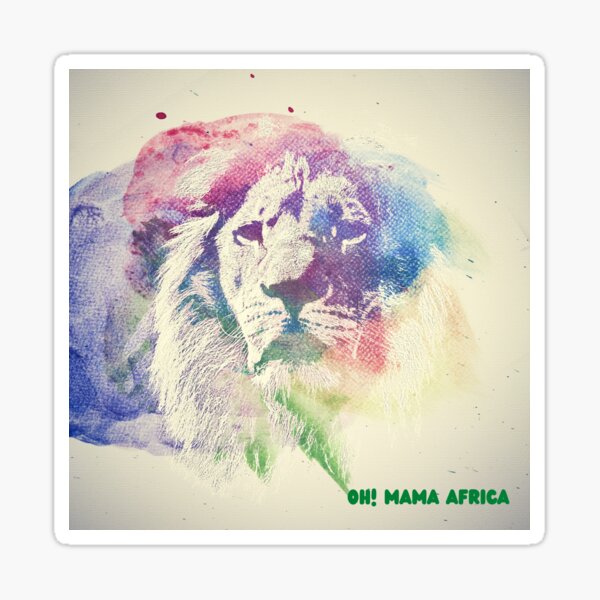 " OH MAMA AFRICA" Sticker for Sale by Serena-Designs | Redbubble