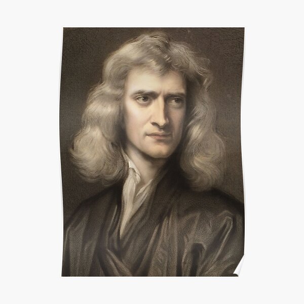 "Sir Isaac Newton" Poster for Sale by suncokreti | Redbubble