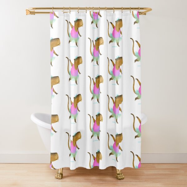 Capybara / Nutria Dancing Ballet Shower Curtain