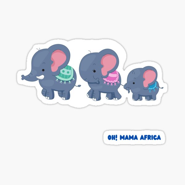 " OH MAMA AFRICA" Sticker by Serena-Designs | Redbubble