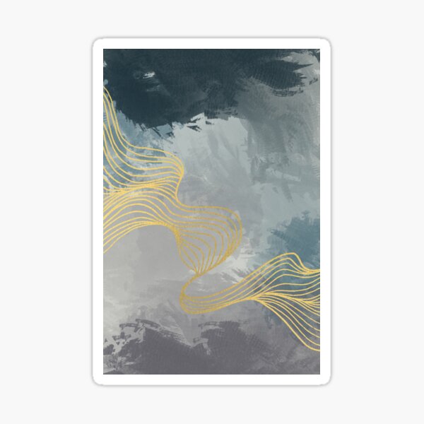 "Elegant abstract with texture" Sticker by PMWatercolor | Redbubble