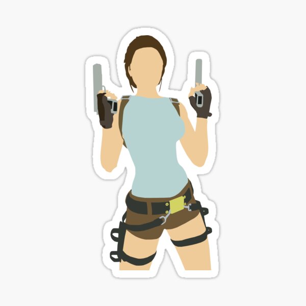 "Tomb Raider: Anniversary Lara Croft" Sticker for Sale by MilitechMatty ...