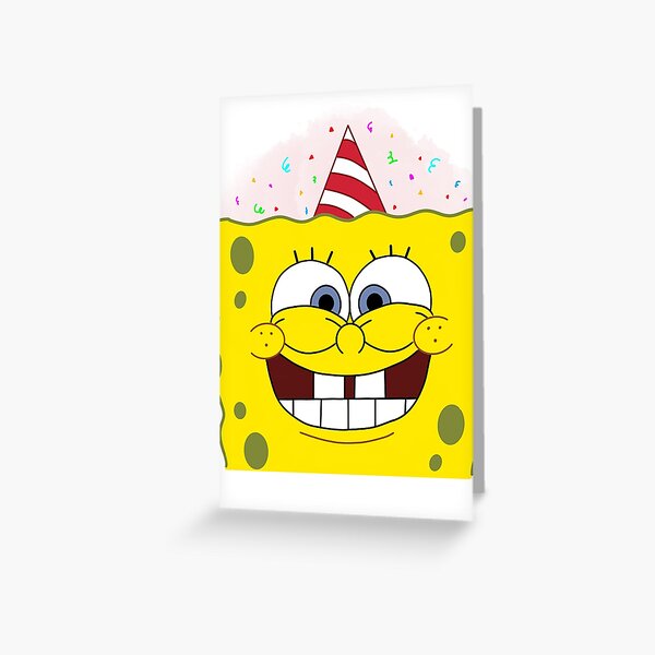 "Happy spongebob" Greeting Cardundefined by Masaabo | Redbubble