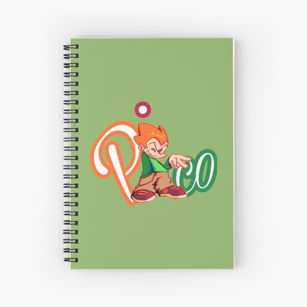 "Fnf pico Friday Night Funkin " Spiral Notebook by Kizmethat | Redbubble