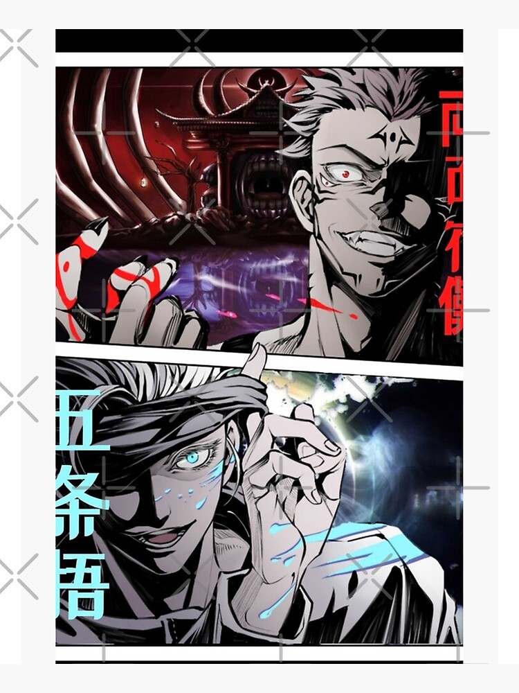 "gojo satoru vs ryomen sukuna" Art Print for Sale by sjiodsa | Redbubble