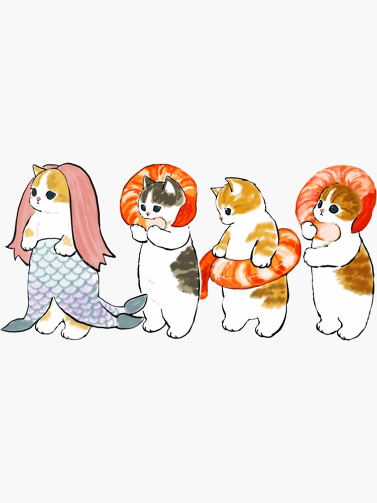 "Mofu Sand kawaii drawings tshirt- mofu sand cartoon " Sticker by ...