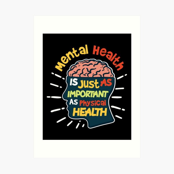 Lámina artística «La salud mental es tan importante como la salud ...