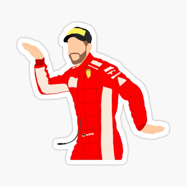 "Sebastian Vettel" Sticker for Sale by jordaypearce | Redbubble