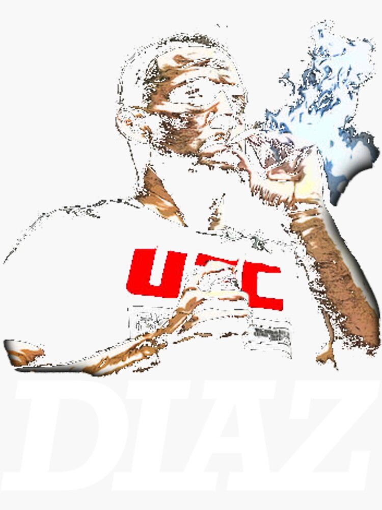 "NATE DIAZ " Sticker for Sale by THOMAS-BOUT | Redbubble