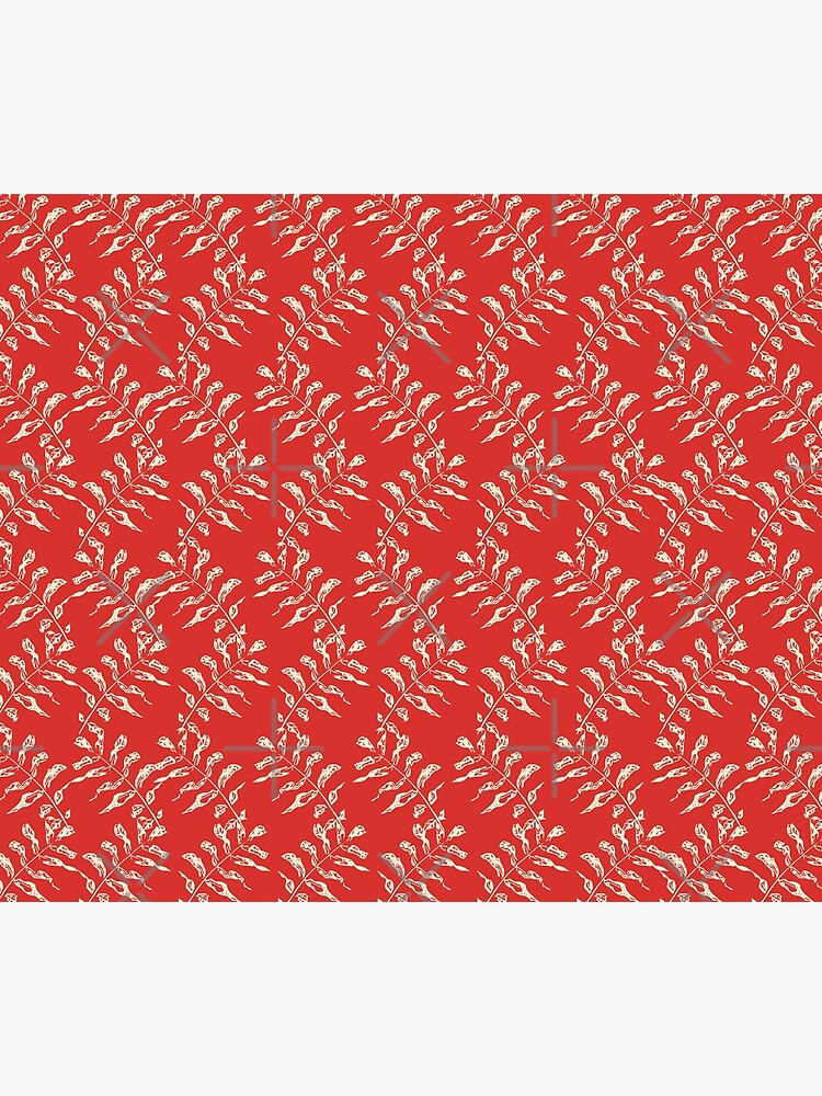 "Red Alert & Winter White Leaves" Poster for Sale by Kettukas | Redbubble