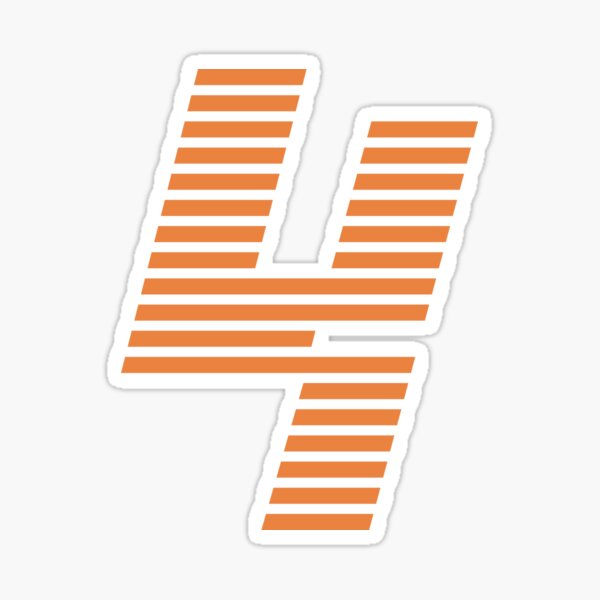 "4 Driver Number" Sticker for Sale by FilipeFerreira | Redbubble
