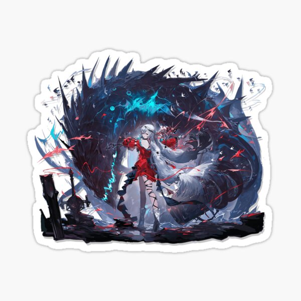 "Skadi the Corrupting Heart Elite 2 - Arknights stickers" Sticker for ...