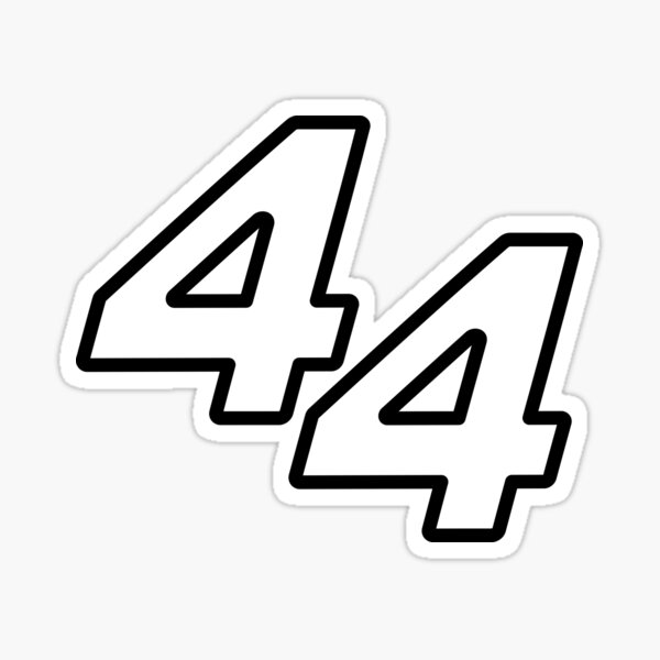 "44 Driver Number" Sticker for Sale by FilipeFerreira | Redbubble