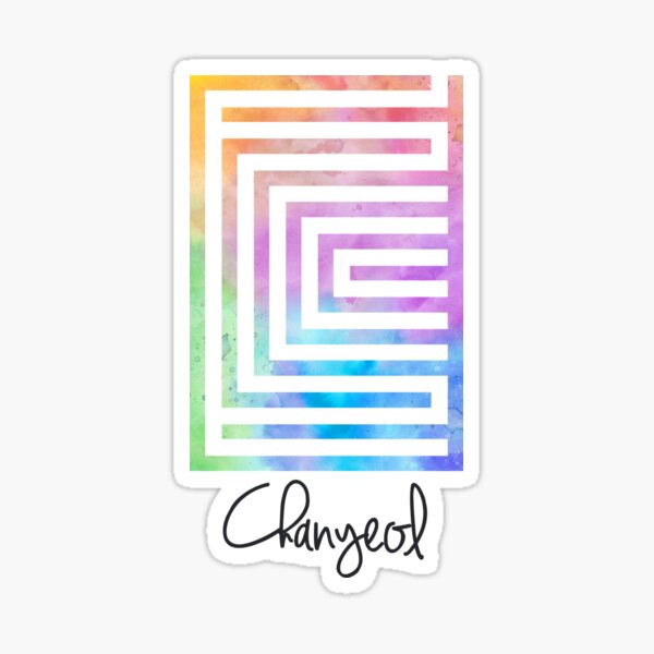 "CHANYEOL OVERDOSE" Sticker by KatkaTekel | Redbubble
