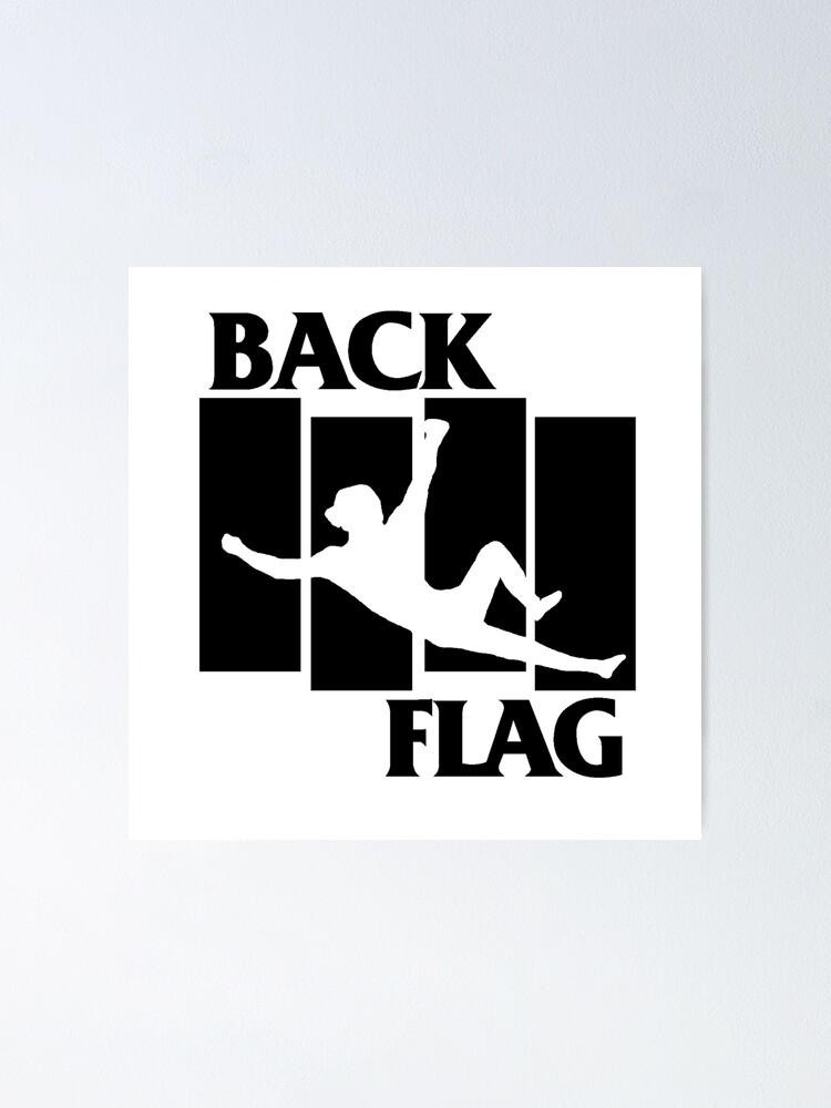 "Back Flag Black Logo" Poster for Sale by GYLO34 | Redbubble