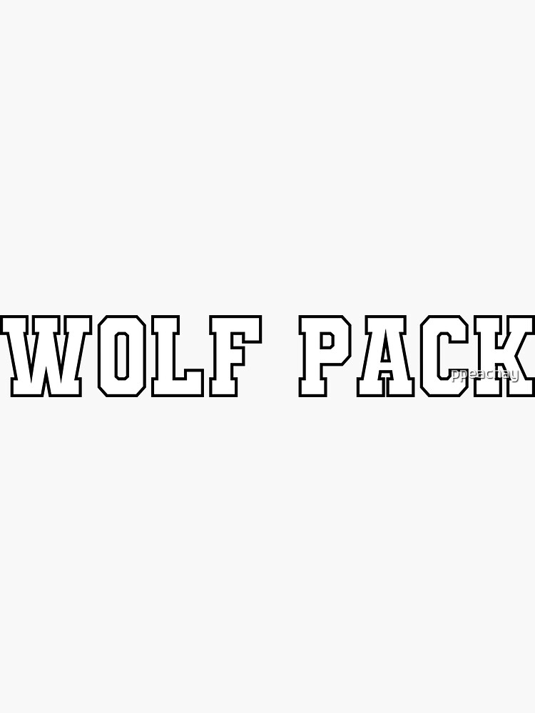 "Wolf Pack" Sticker for Sale by ppeachay | Redbubble