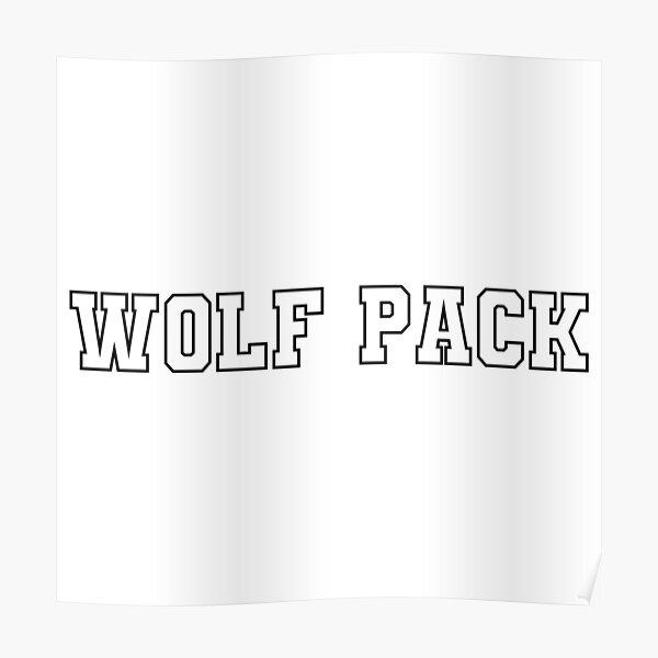 "Wolf Pack" Poster by ppeachay | Redbubble