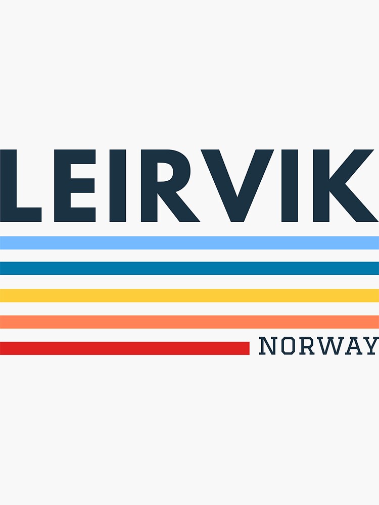 "Leirvik Norway" Sticker for Sale by europelines | Redbubble