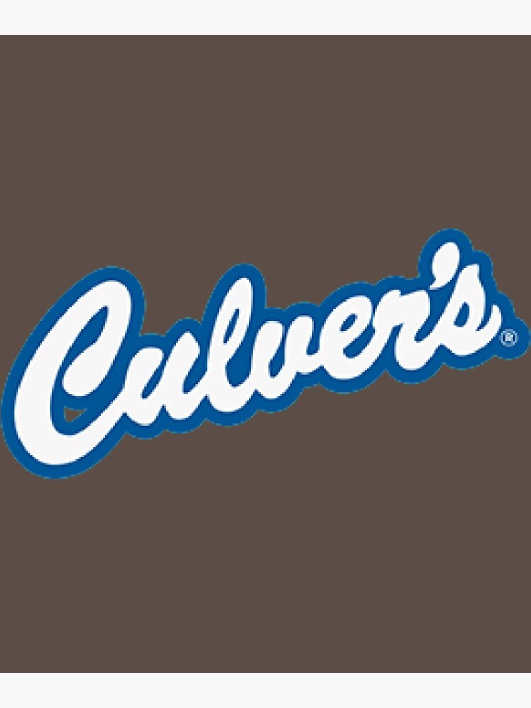 "Culver_s Logo " Poster for Sale by RustApparelCo | Redbubble