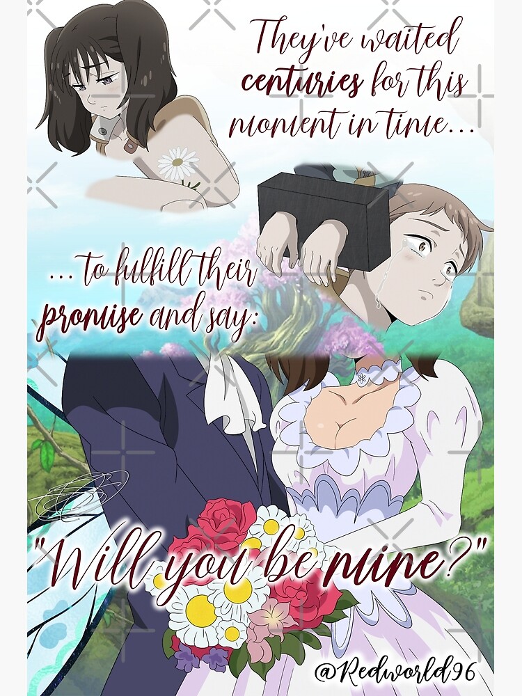 Póster «King and Diane, Nanatsu no Taizai, The Seven Deadly Sins» de Redworld96 | Redbubble